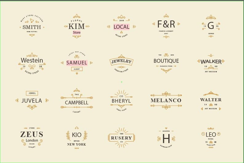 20 Decorative Badges AI & EPS Files Versatile Badge Collection for ...