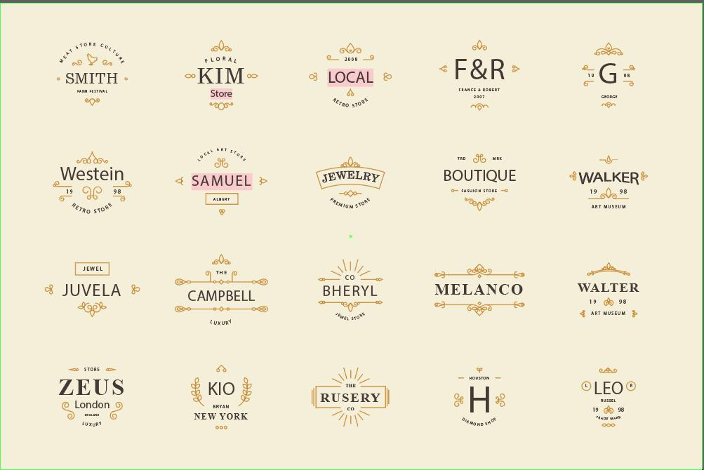 20 Decorative Badges AI & EPS Files Versatile Badge Collection for ...