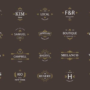 20 Decorative Badges AI & EPS Files Versatile Badge Collection for ...