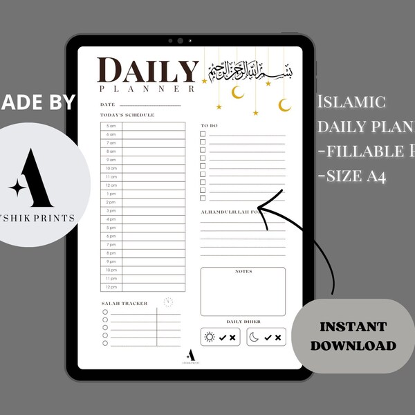 Islamic Printable Planner - Etsy