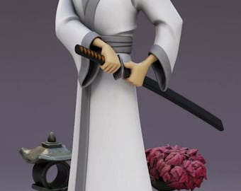 Samurai Jack Statue 3D STL File 3D Design 3D Printer Samurai Jack 20 Cm ...