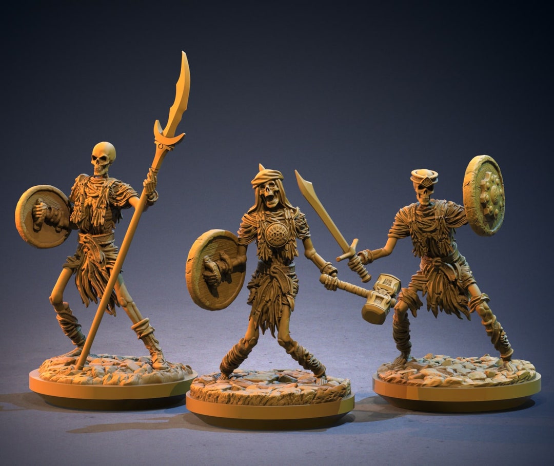 Skeleton Warriors 3D STL File 3D Design 3D Printer Skeleton Warriors ...