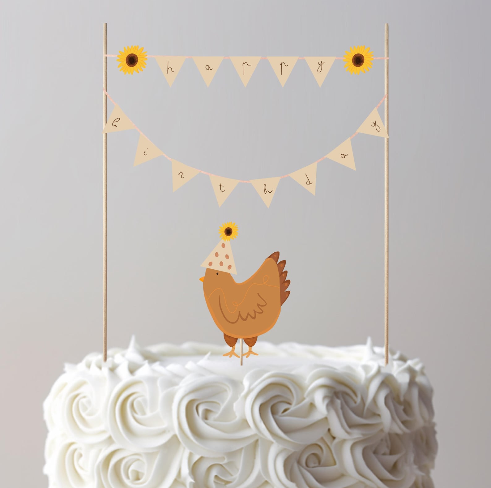 Farm Printable Birthday Bundle - Chicken Farm Birthday - Cute Farm ...