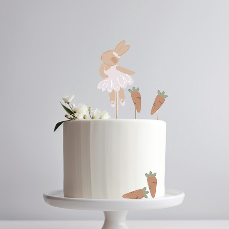 Bunny Cake Topper - Etsy