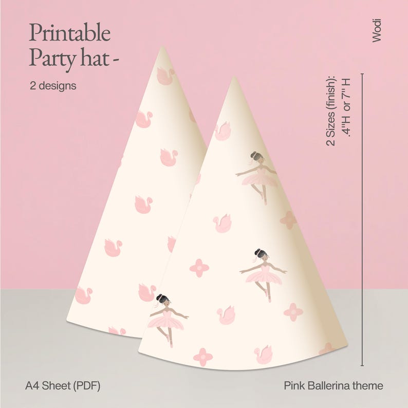 Printable Ballerina Cake Topper - Ballet Birthday Decorations - DIY ...
