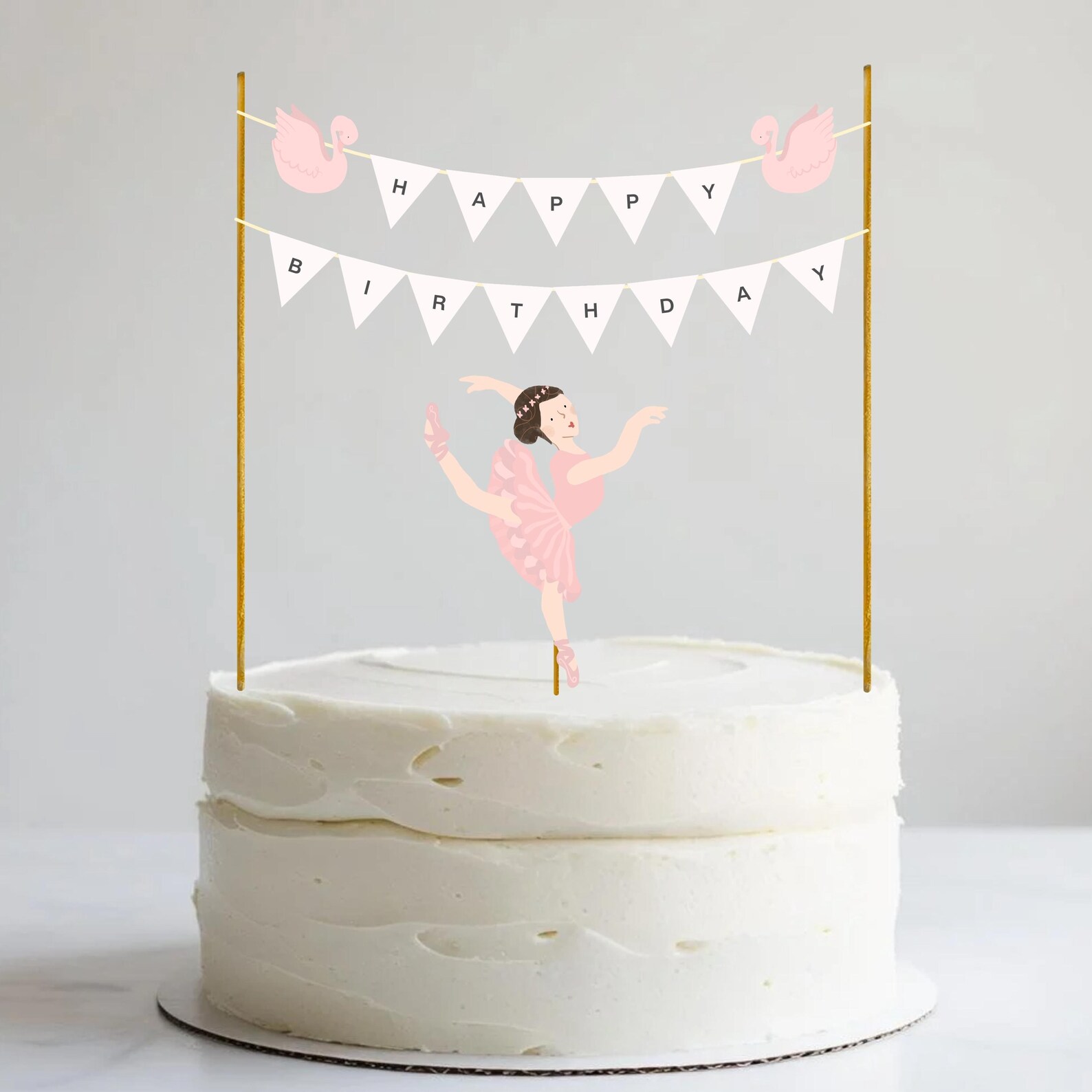 Printable Ballerina Cake Topper - Ballet Birthday Decorations - DIY ...