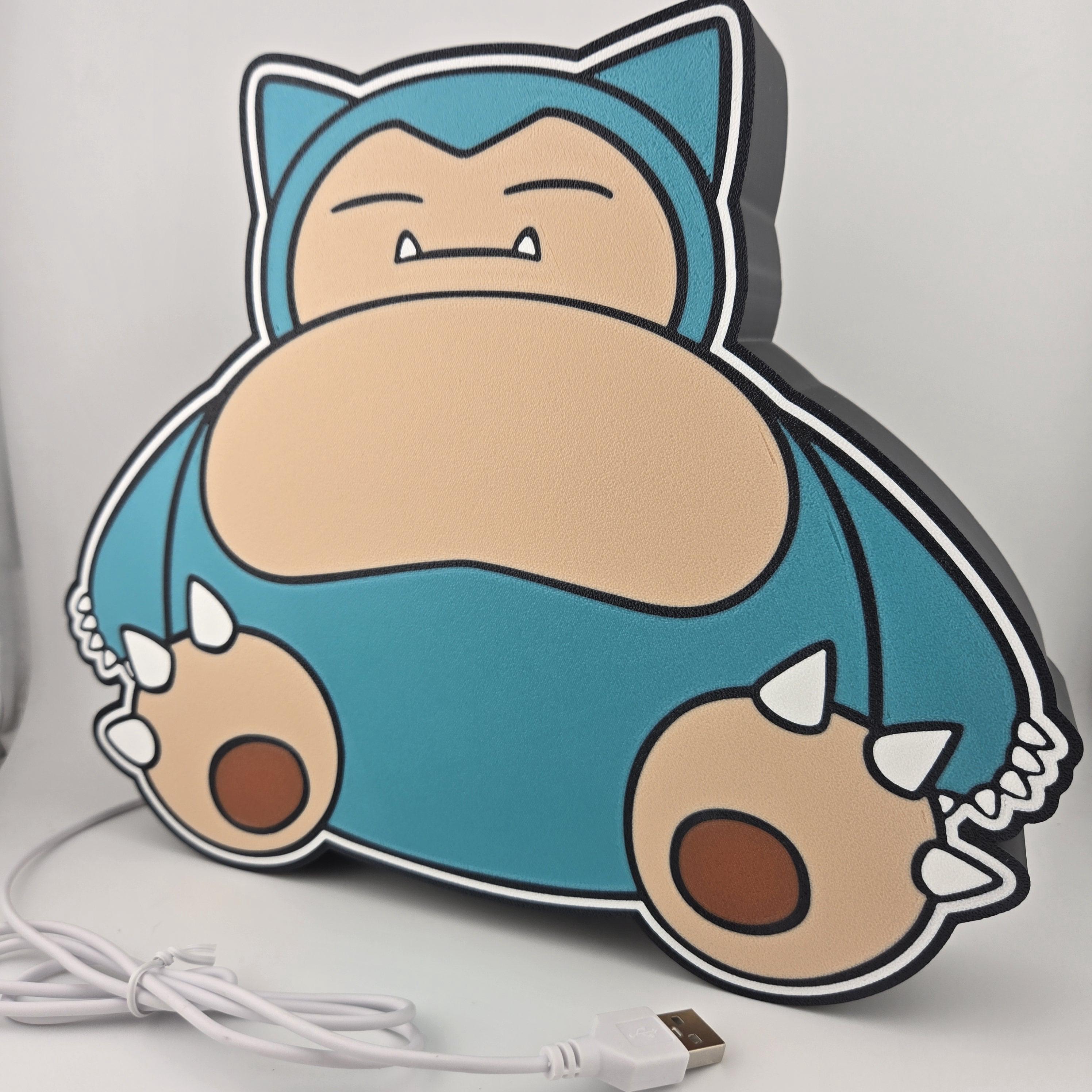 Snorlax Pokémon LED Sign – Gamer Room Anime Wall Decor - Etsy
