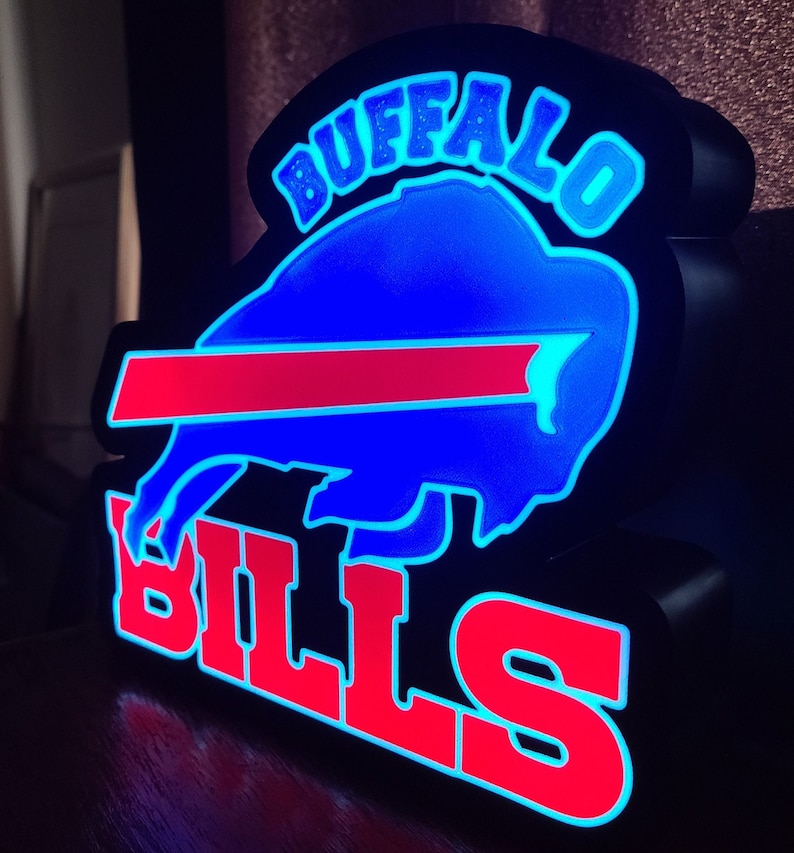Buffalo Bills LED Lightbox: NFL Fan Cave Decor - Etsy