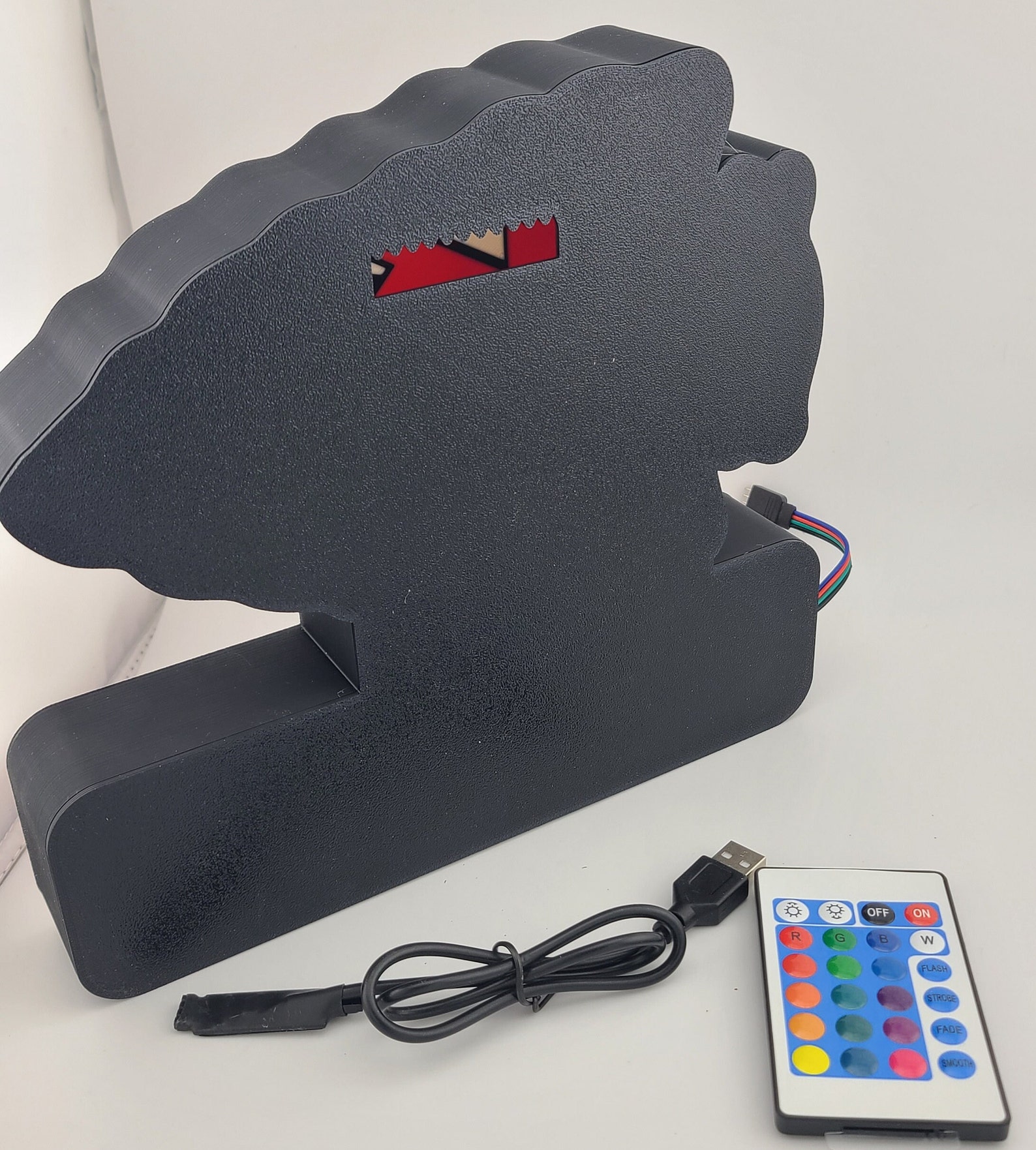 KC Chiefs LED Sign: Multicolored Remote Control Light - Fan Cave Decor ...