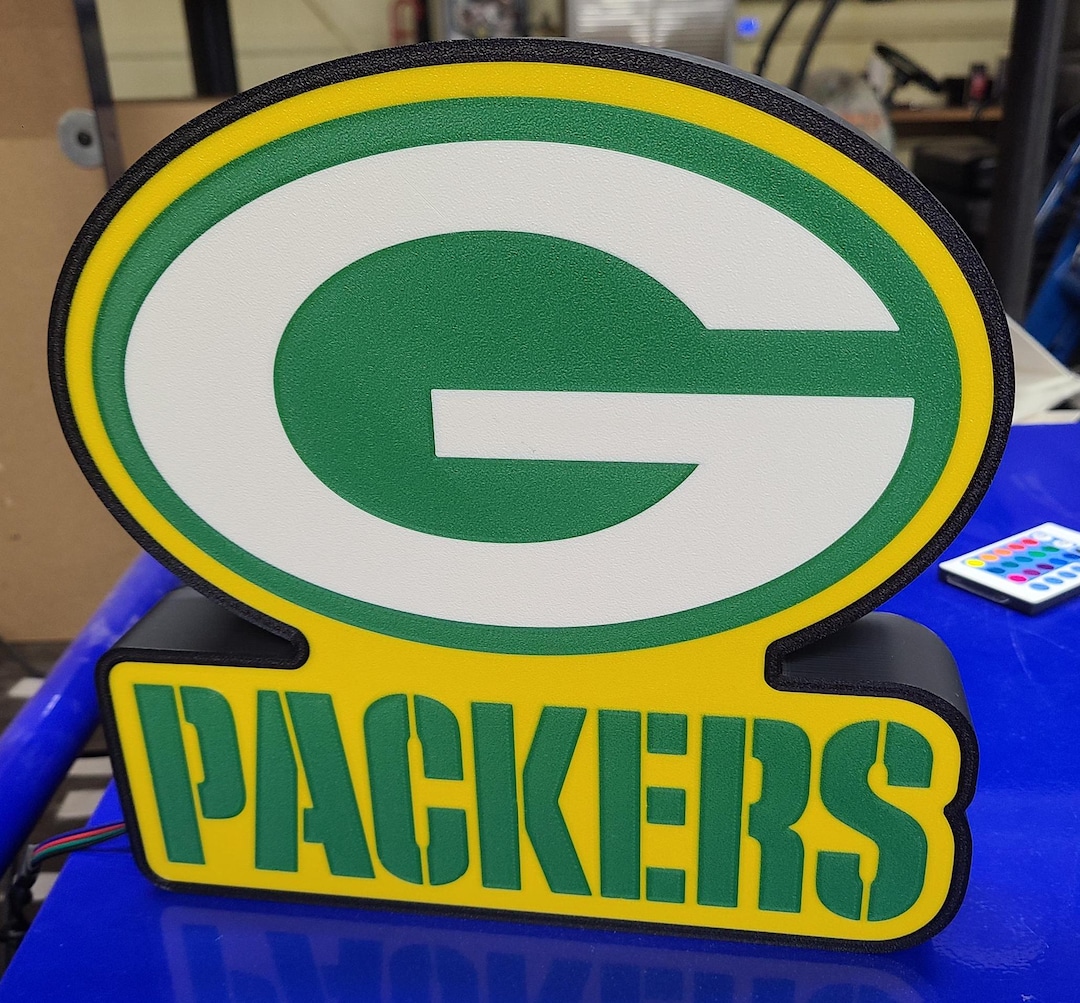 Green Bay Packer Sign Led: Light up Game Day With Remote Control ...