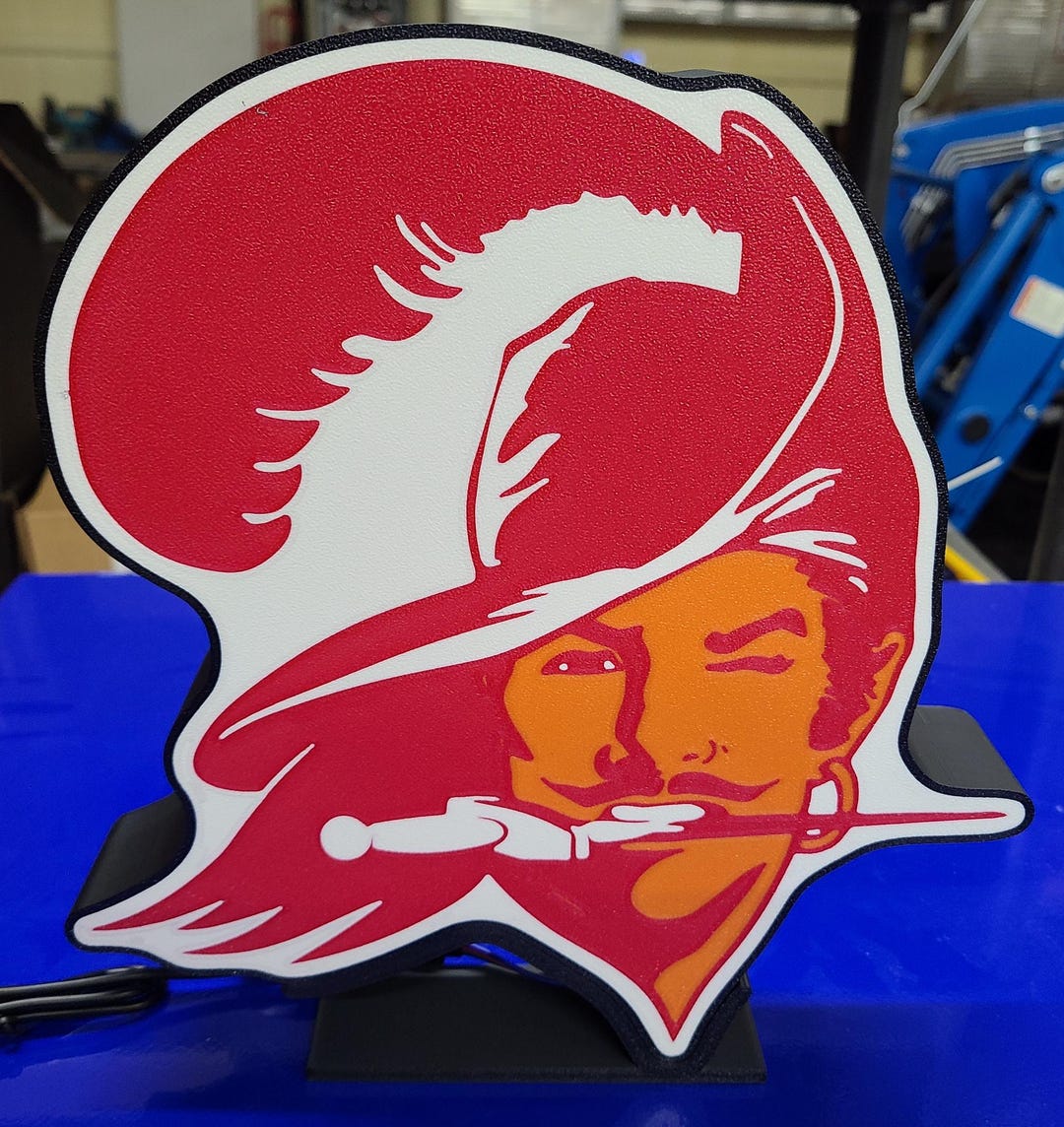 Tampa Bay Buccaneers LED Sign: Multicolored NFL Decor - Etsy