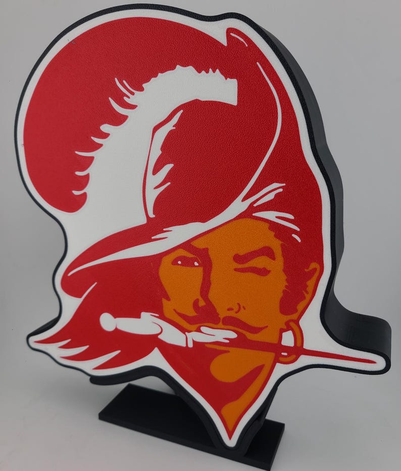 Tampa Bay Buccaneers LED Sign: Multicolored NFL Decor - Etsy