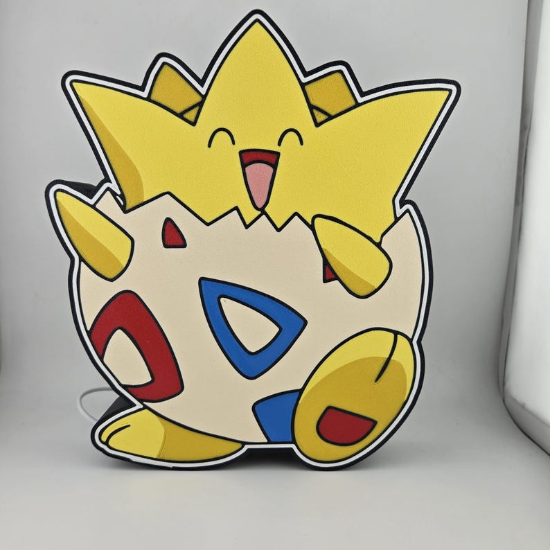 Togepi Pokémon LED Wall Sign – Gamer Nursery Decor - Etsy