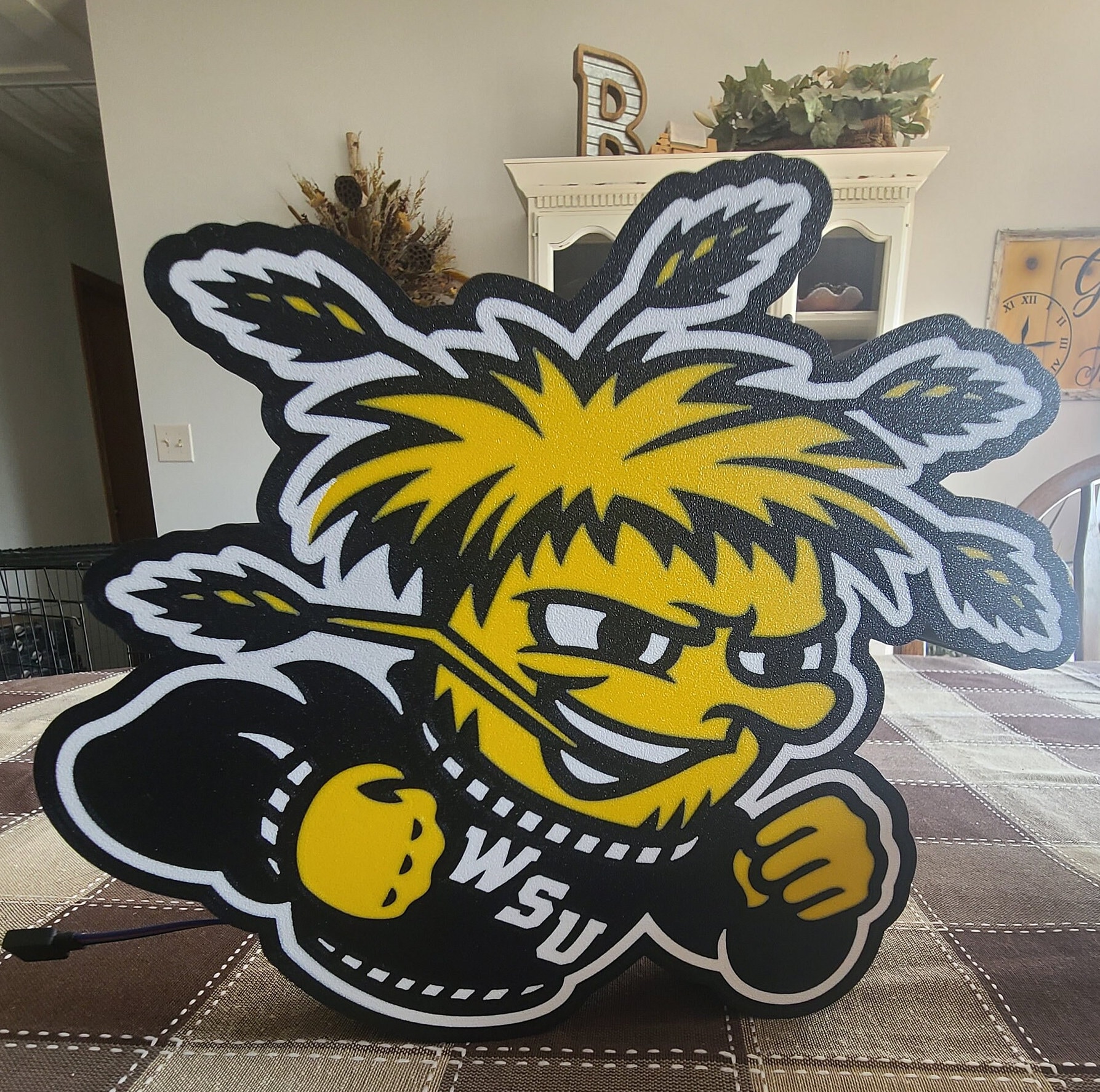 Wichita State Shocker LED Sign: Multicolored WSU Lightbox - Etsy