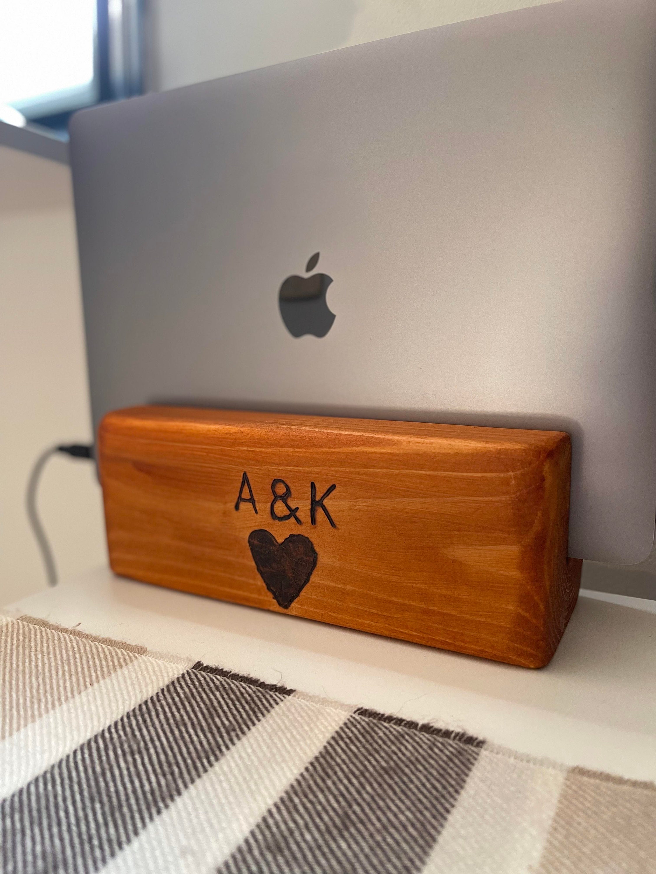 Wooden Vertical Laptop Stands - Etsy