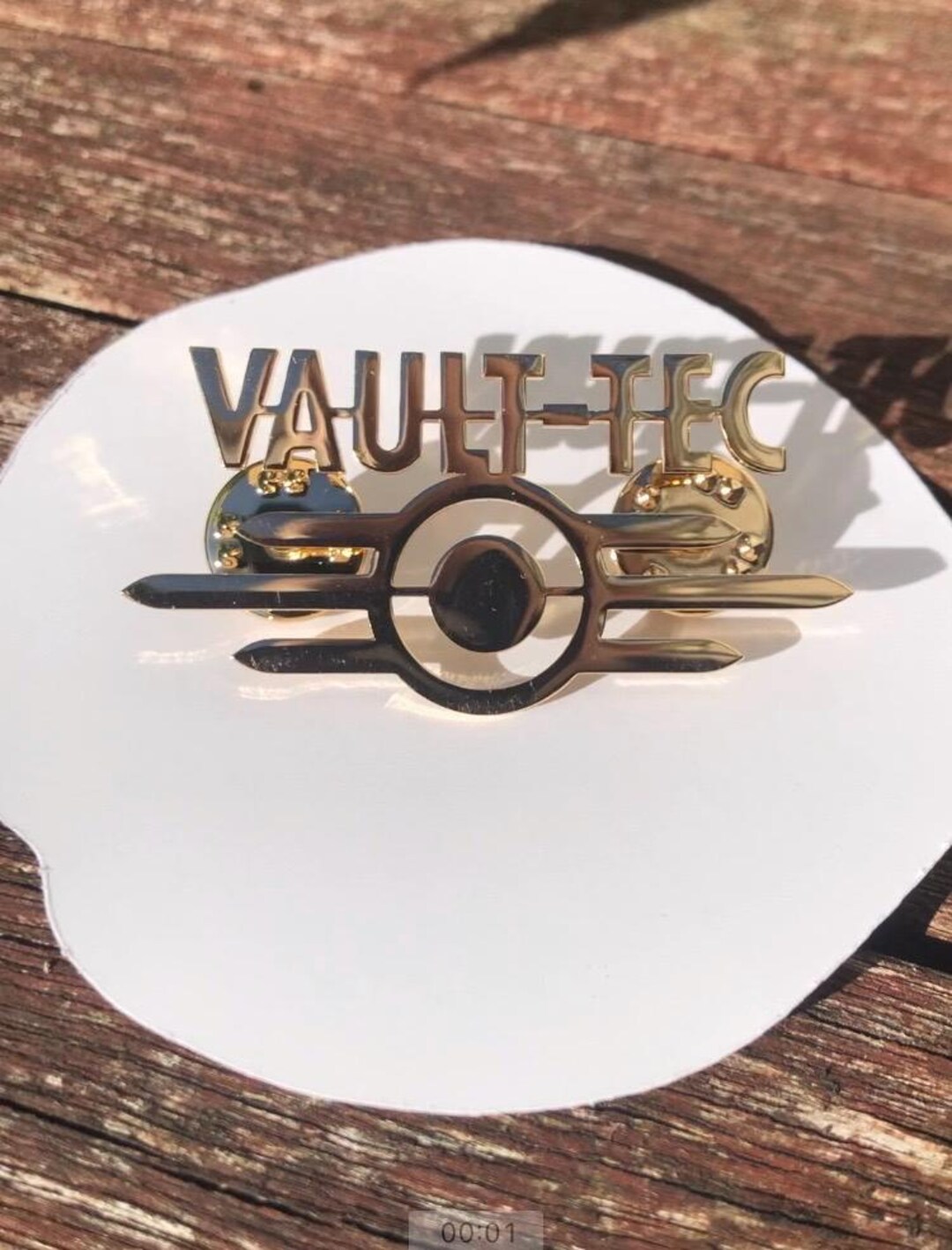 Fallout Inspired Lapel Pin Brooch Stainless Steel, Golden - Etsy