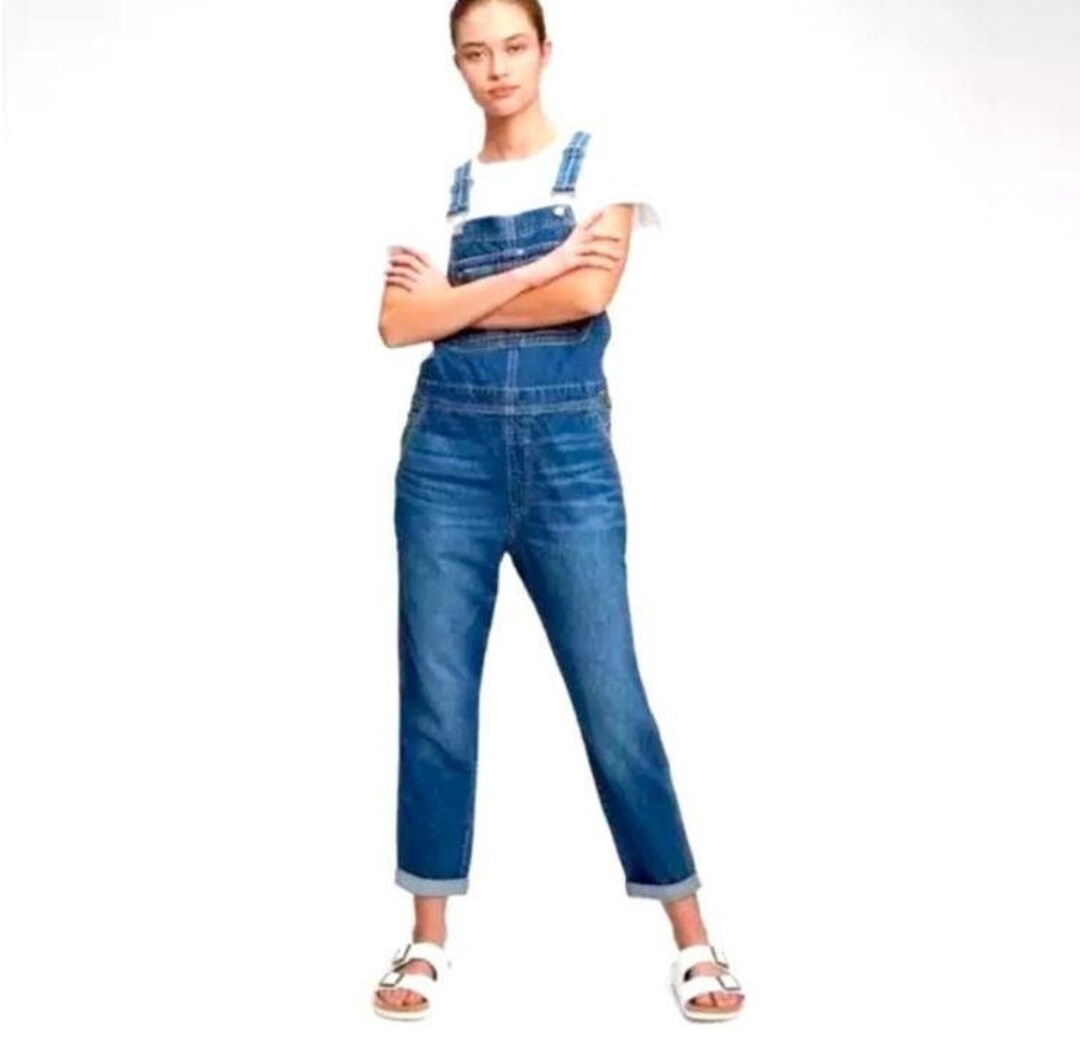 Gap Women's Denim Overalls Medium Indigo 100% NWT - Etsy