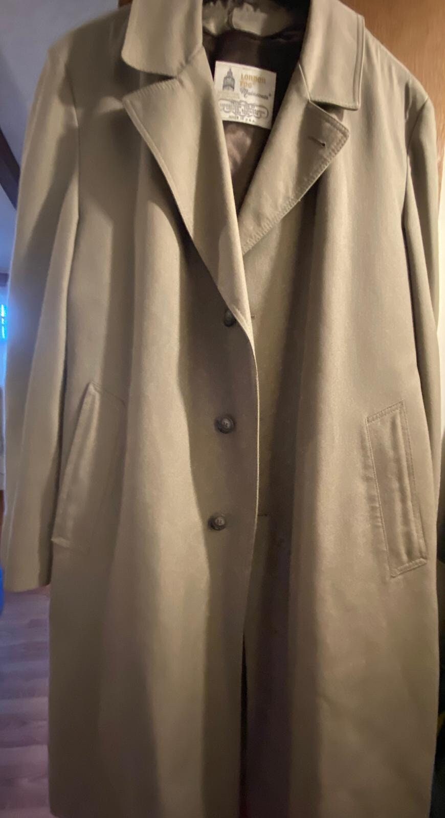 London Fog Men's Trench Rain Coat With Removable Wool Liner - 46R - Etsy