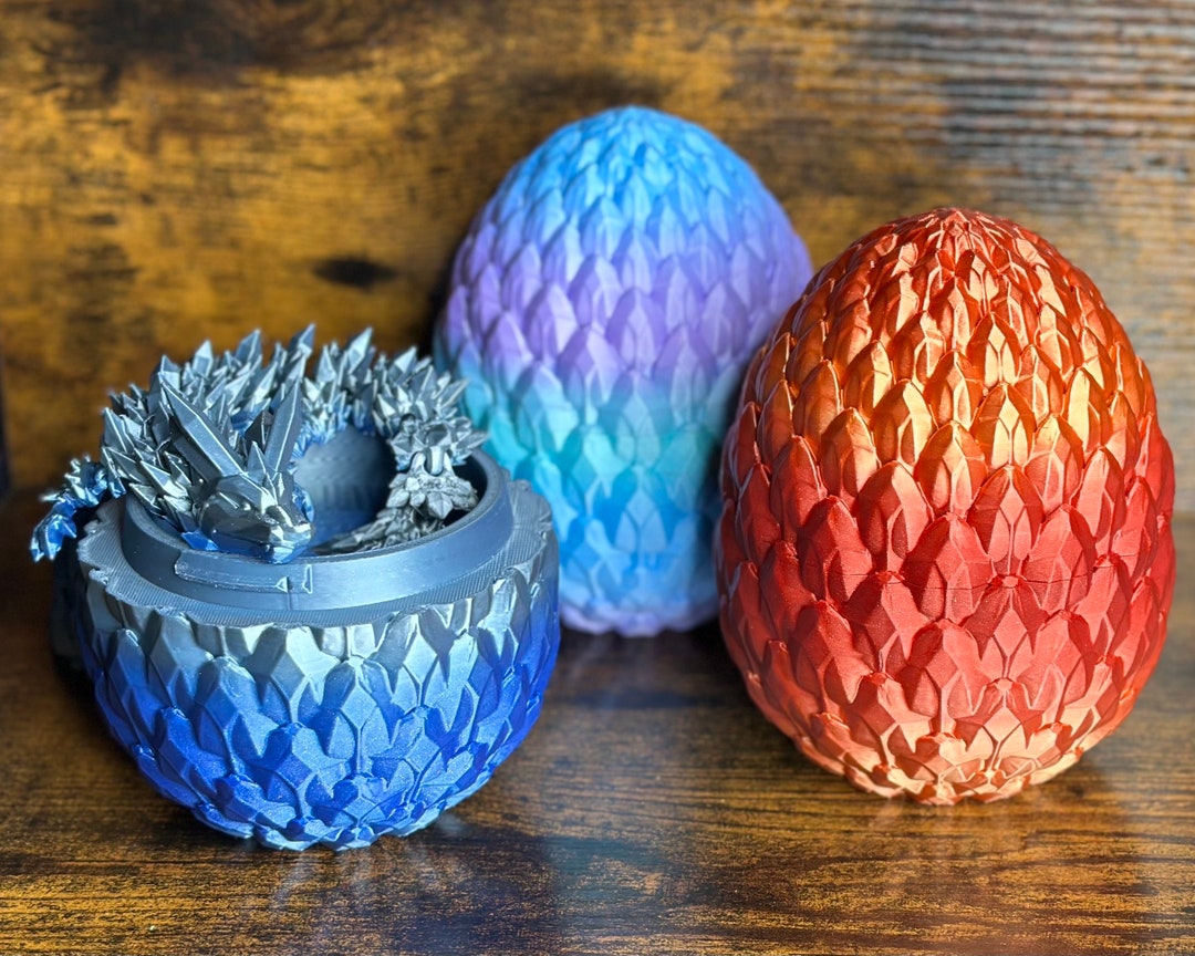 Mystery Dragon Egg and Dragon, Gradient Variant, Articulated Dragon Toy ...