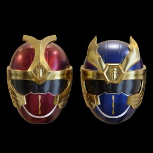 Navy Thunder Ranger Ninja Storm Helmet 3D Model - Etsy