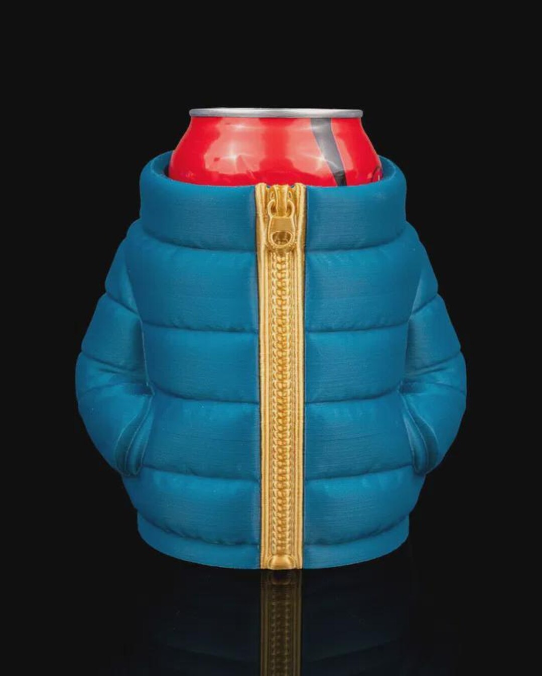 Puffer Jacket Drink Holder - Cozy for Soda and Beer Cans - Etsy