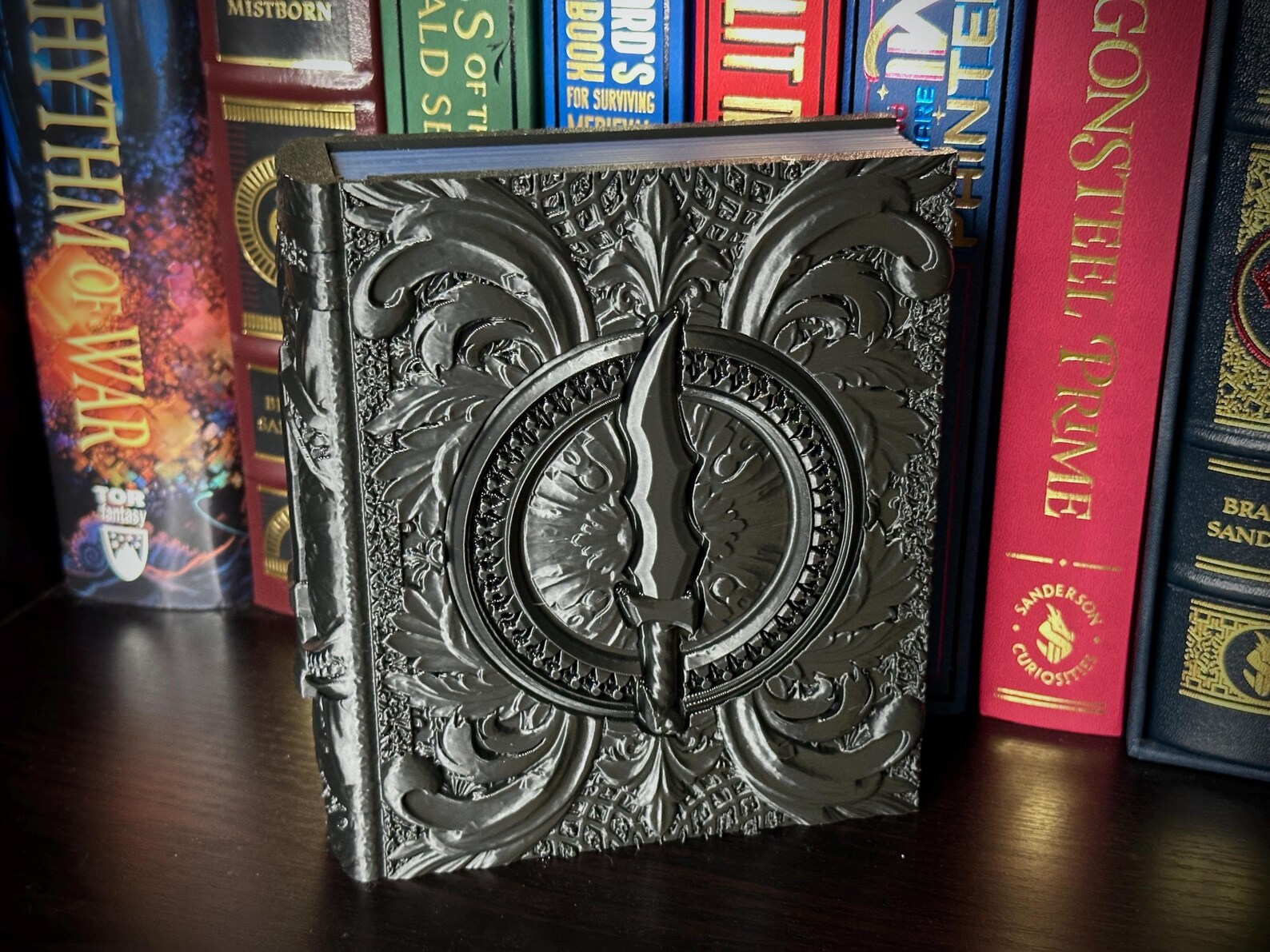 Dice Storage Rogue Tome, Rolling Tray, MTG Deck & Minifigure Organizer ...