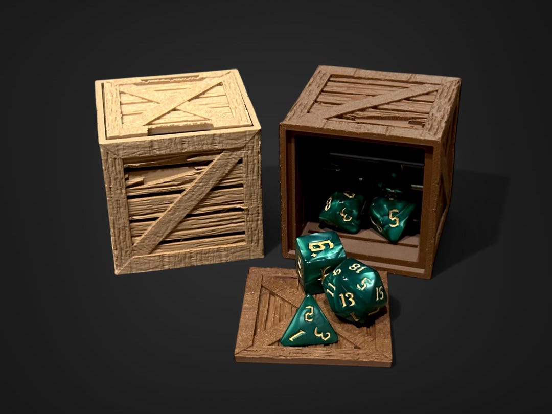 Wooden Crate Dice Jail, D20 Jail for Tabletop Roleplay Gaming, Custom ...
