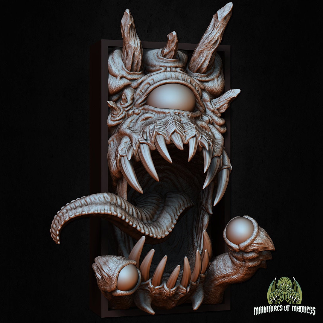 Watcher Booknook, Fantasy Bookshelf Decor, 3D Printed Monster Book Nook ...