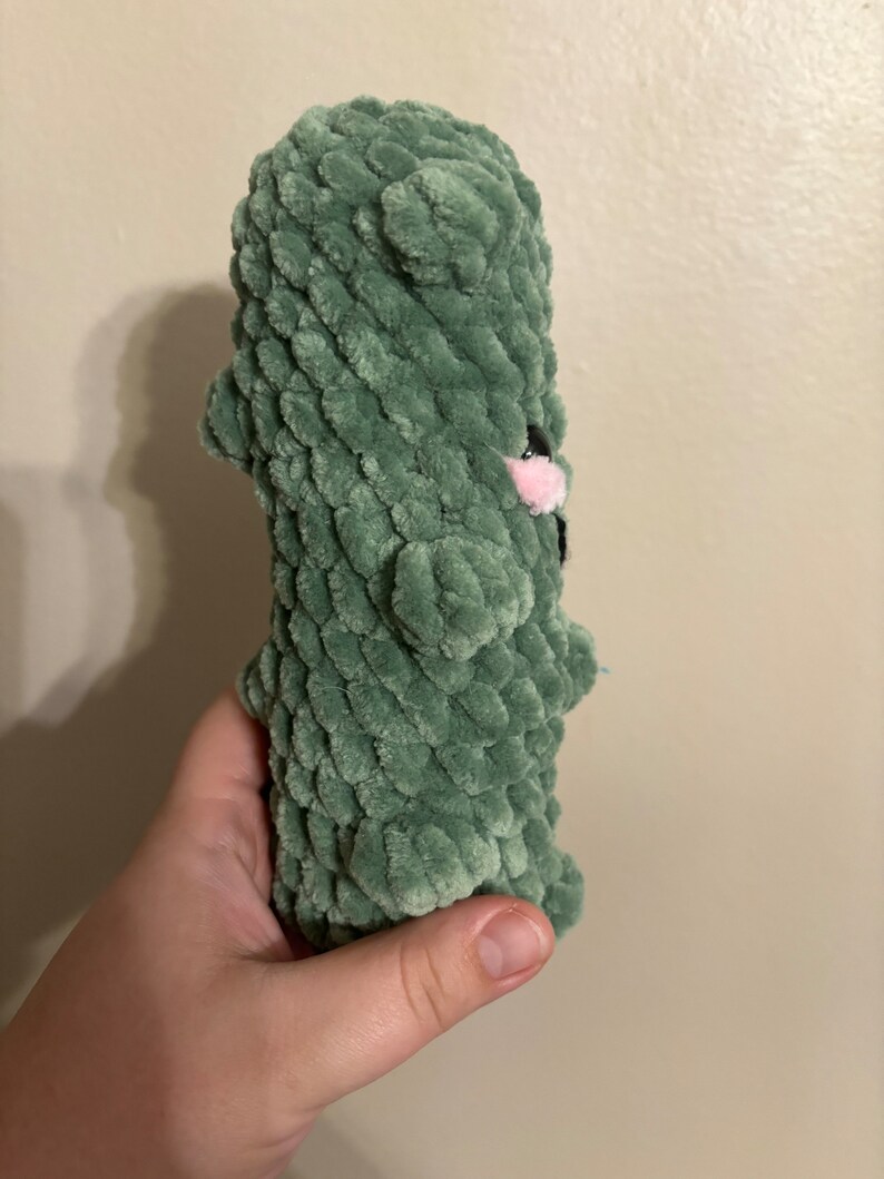 Small Emotional Support Pickle, Crochet Handmade Plush 8.5 Inches Tall ...