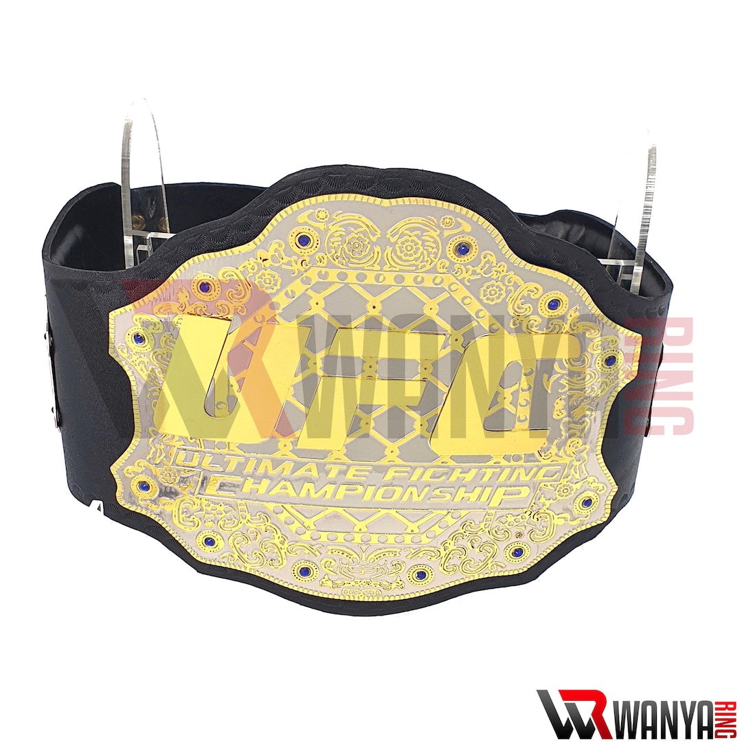 UFC World Champion Title Replica Belt - High Quality Fan Gear 2mm Brass ...