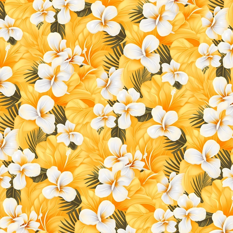 Yellow Hibiscus Hawaiian Aloha Shirt Gift Wrap- 24 X 60 Inches - Etsy