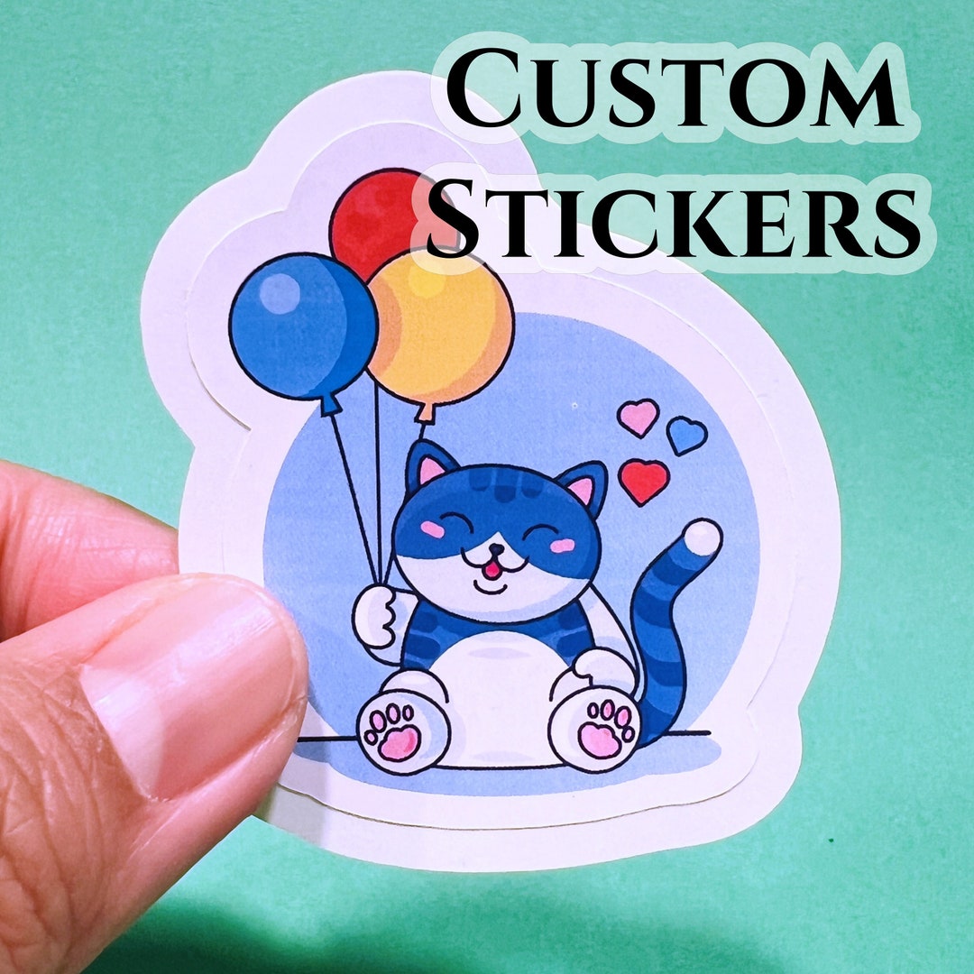 Custom Die Cut Logo Stickers - Etsy