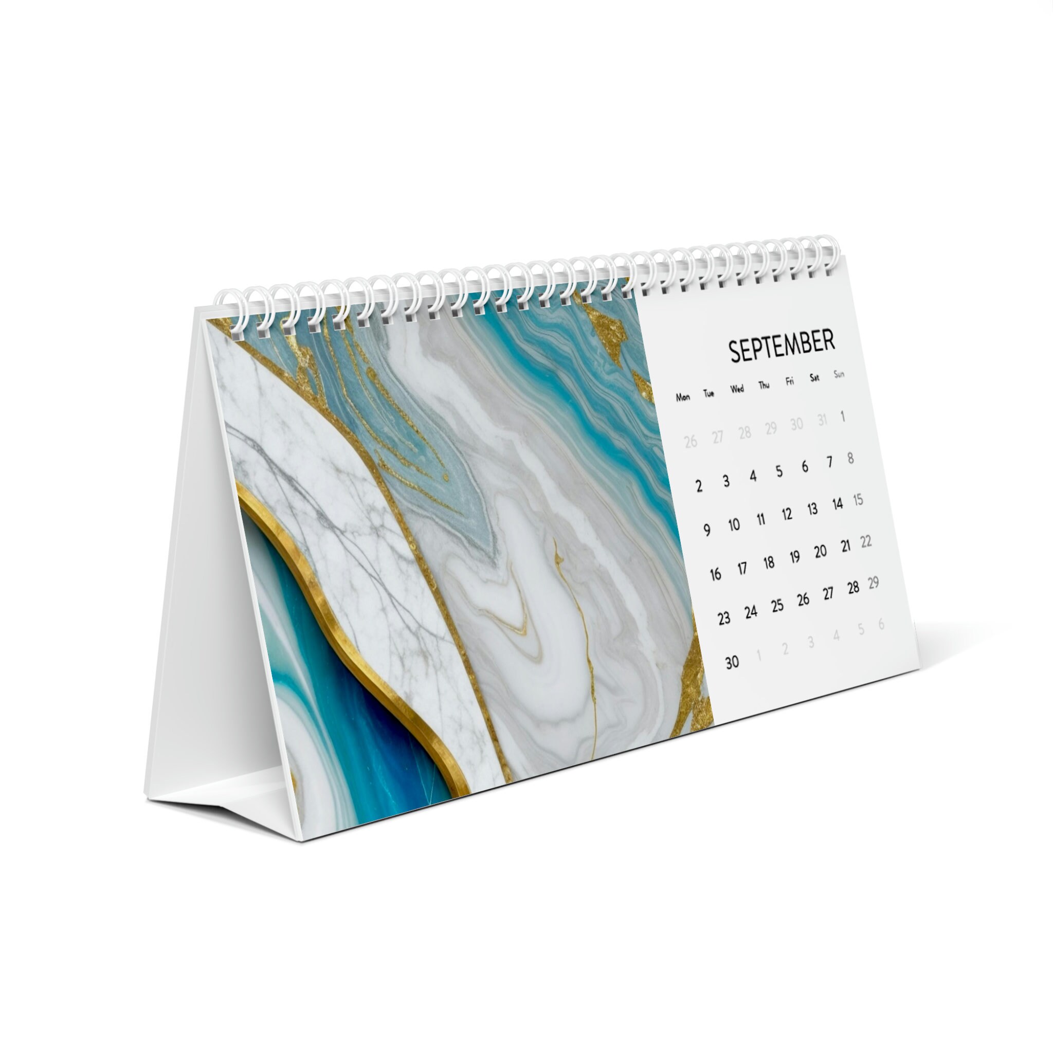 Desk Calendar 2024 - Marble Design, Marble Calendar 2024 sold by ...