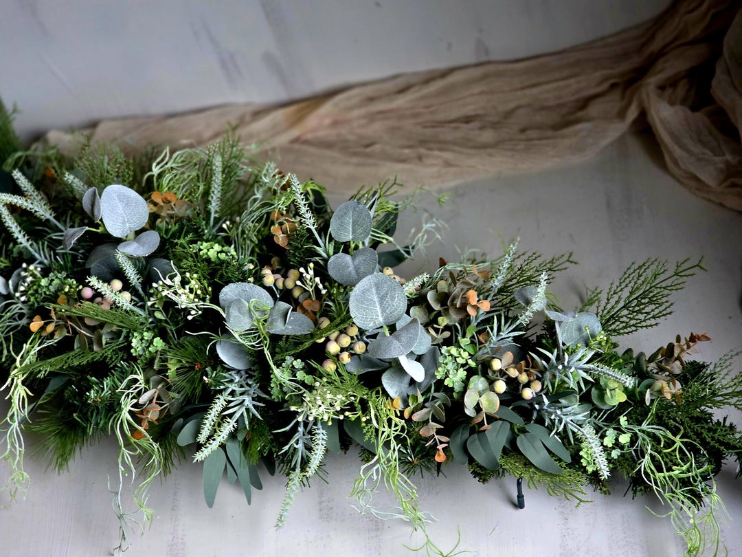 Greenery Table Centrepiece,long Table Garland,table Decor,luxury Mantle ...