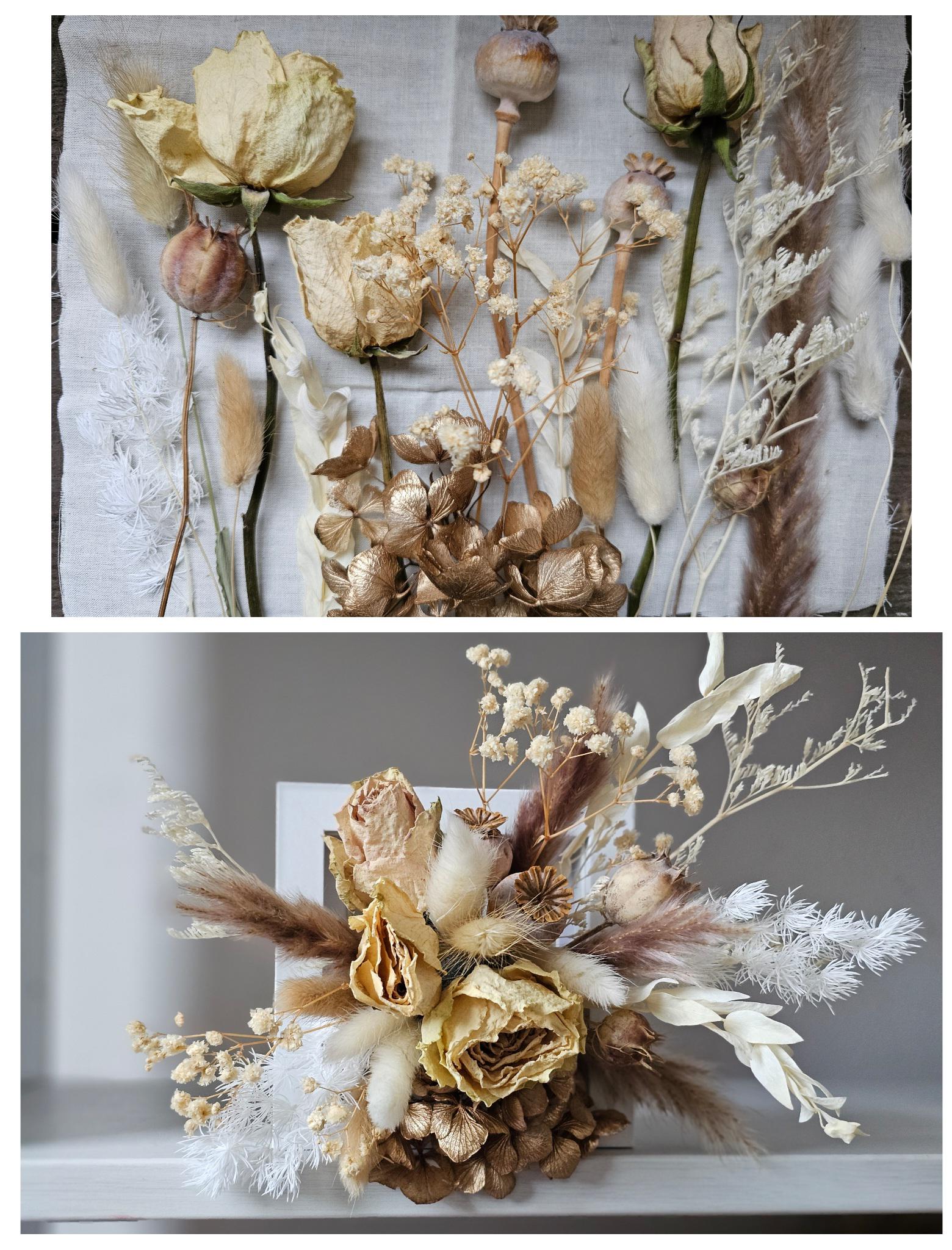 Dried Flower Bouquet Frame,date Night Box,diy Kit,anniversary Gift,gift ...
