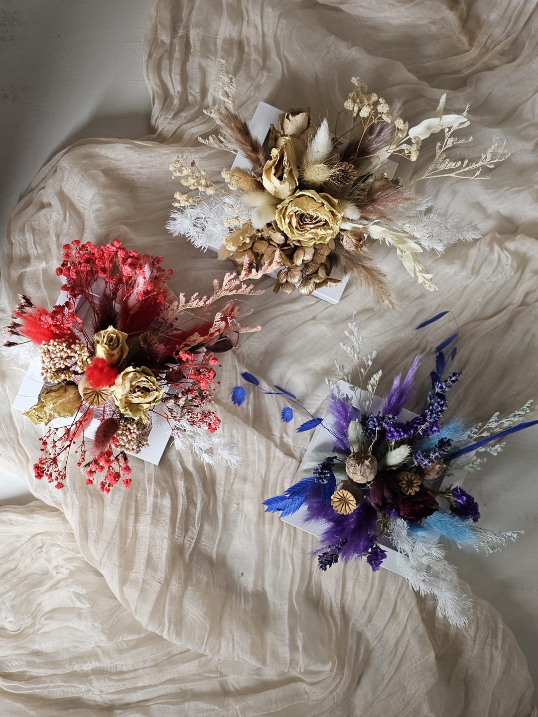Dried Flower Bouquet Frame,date Night Box,diy Kit,anniversary Gift,gift ...