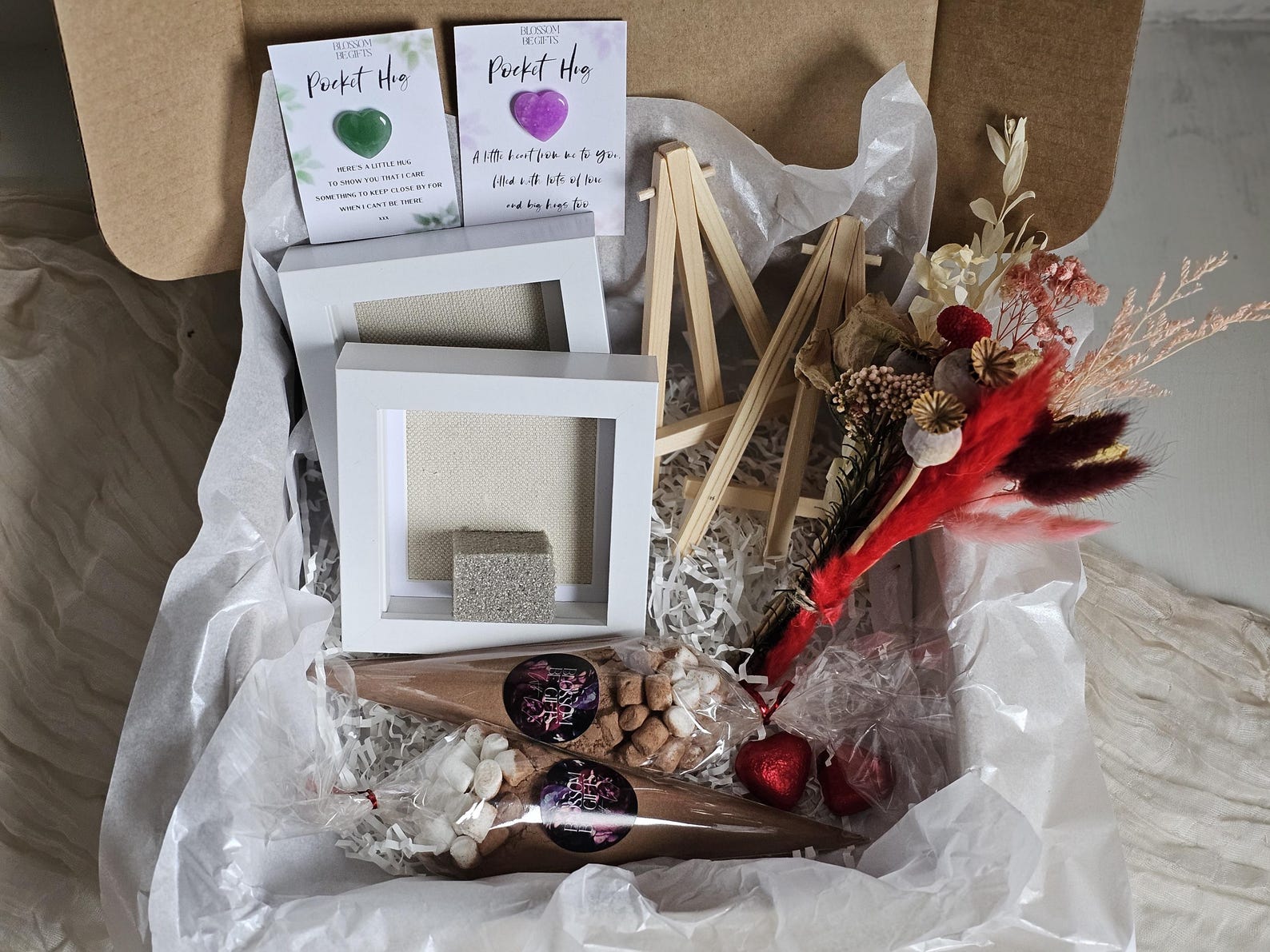 Dried Flower Bouquet Frame,date Night Box,diy Kit,anniversary Gift,gift ...