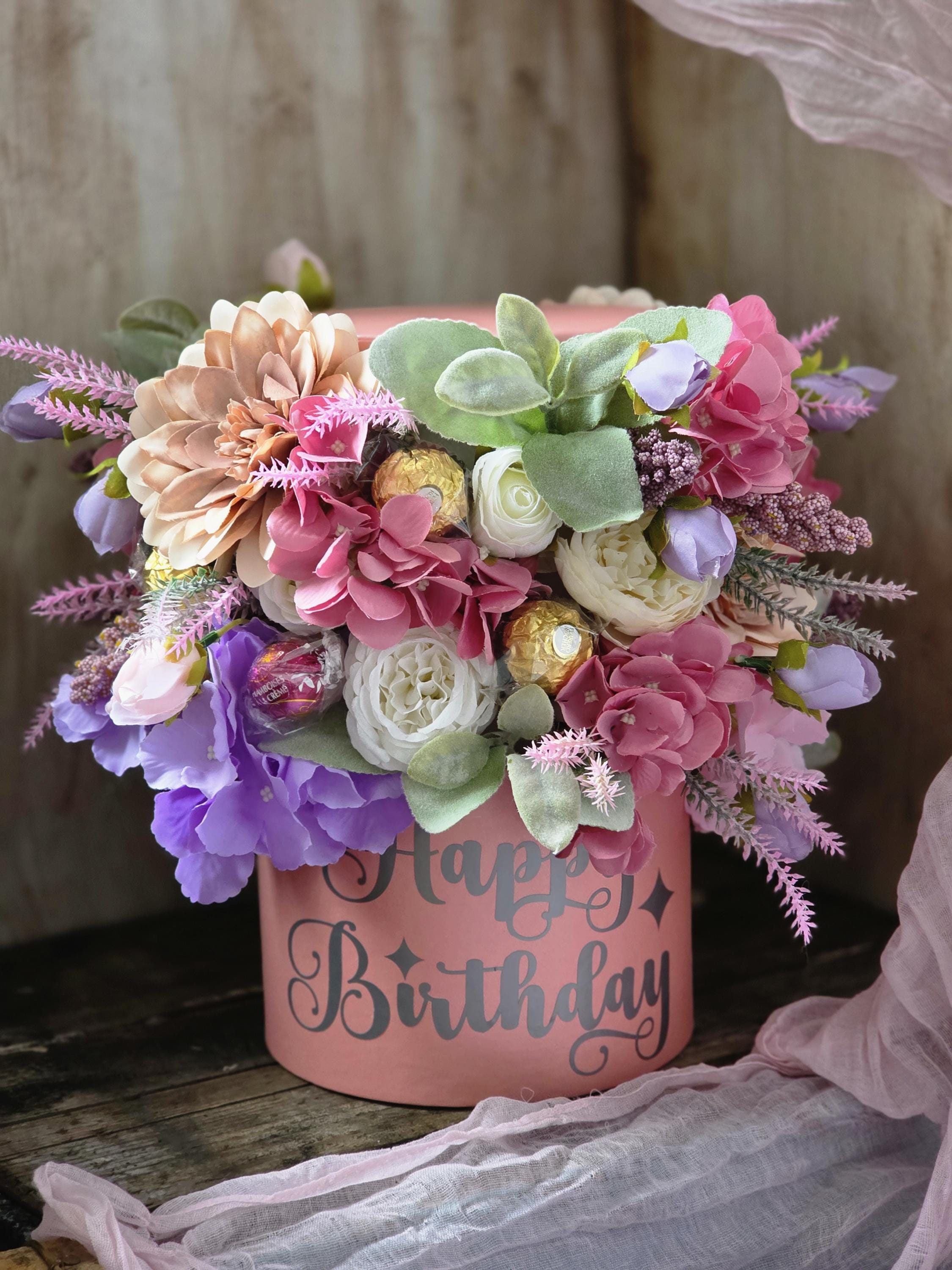 Personalised Birthday Flowers,gift Flowers,chocolate Gift,floral ...