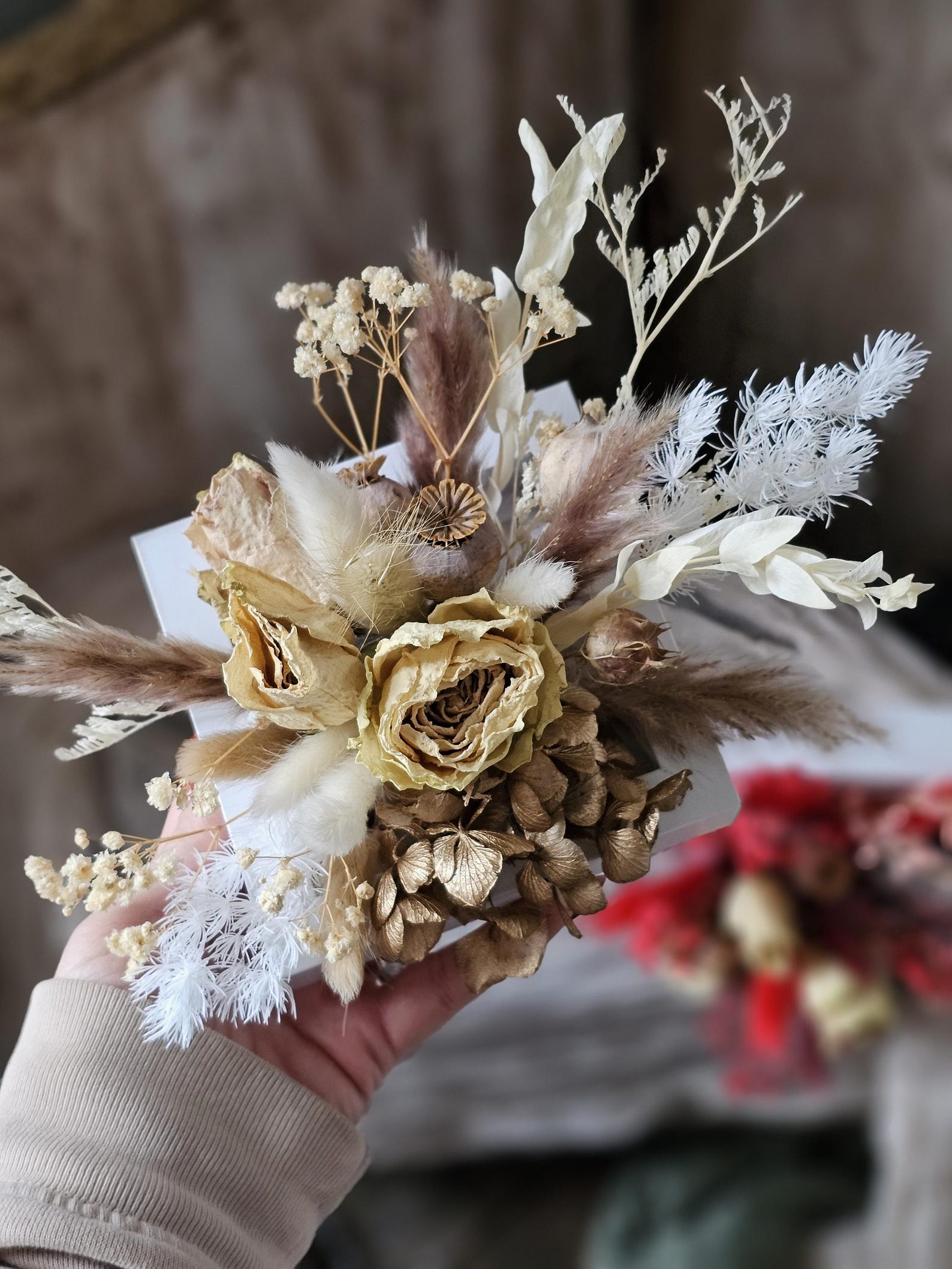 Dried Flower Bouquet Frame,date Night Box,diy Kit,anniversary Gift,gift ...