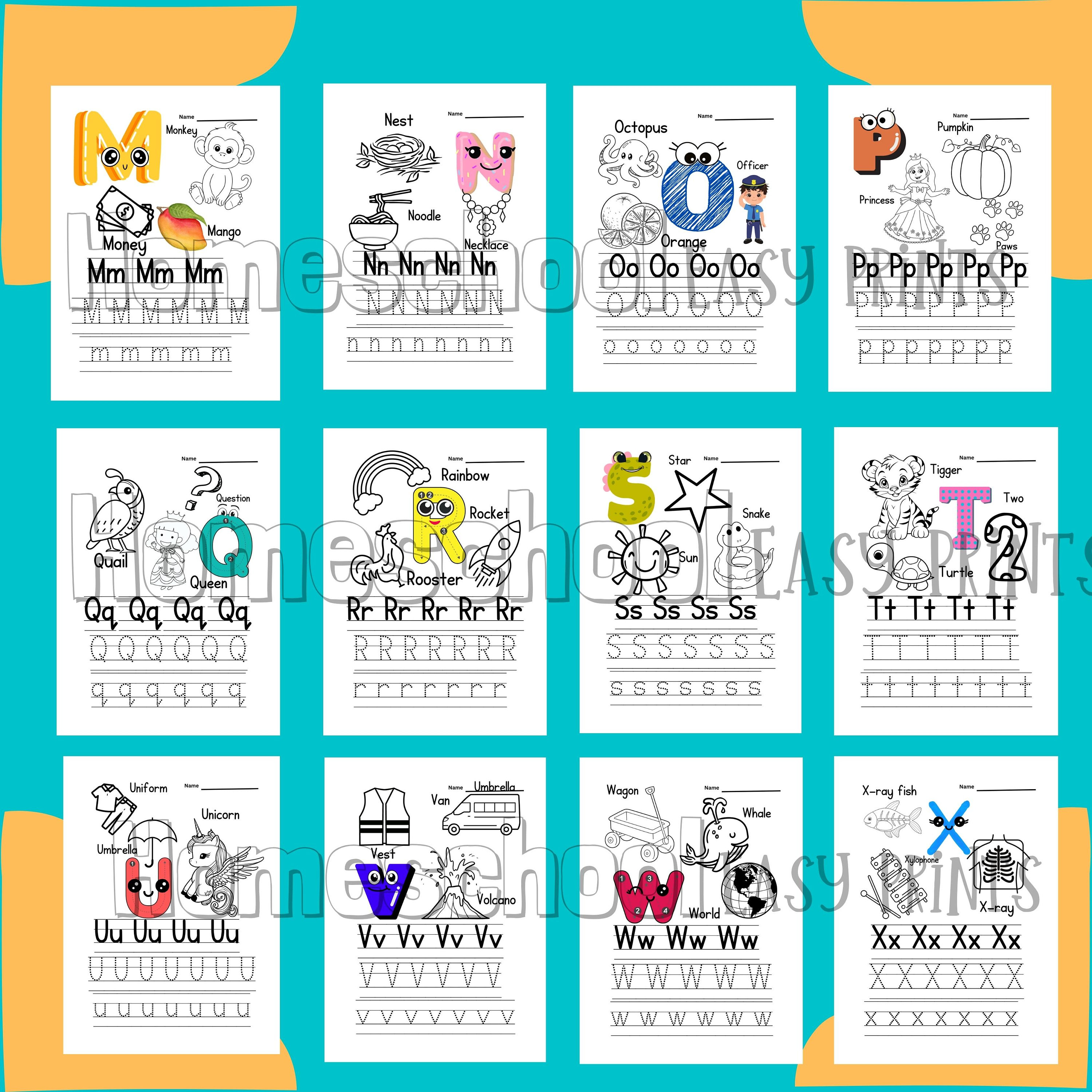 Preschool, Pre K,fun A-Z Worksheets, Kindergarten, Letter of the Day ...