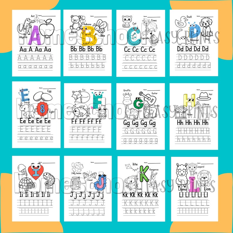 Preschool, Pre K,fun A-Z Worksheets, Kindergarten, Letter of the Day ...