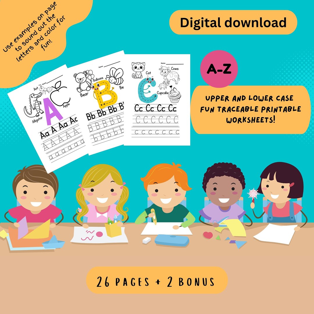 Preschool, Pre K,fun A-Z Worksheets, Kindergarten, Letter of the Day ...