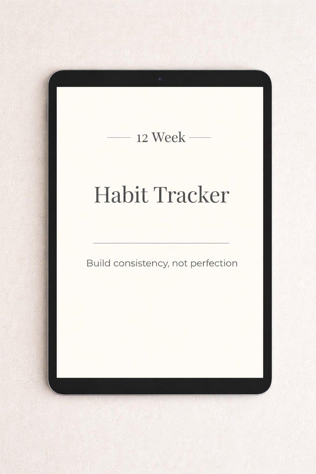 12 Week Habit Tracker Printable | Minimal Routine Planner | Wellness ...