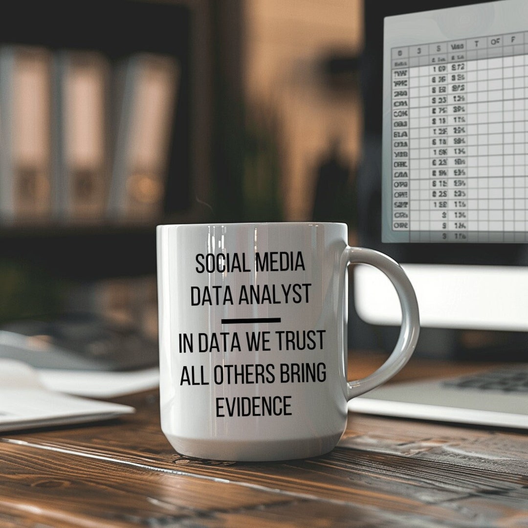 Data Analyst Mug, Social Media Data Analyst Gift, Data Analysis Mug - Etsy
