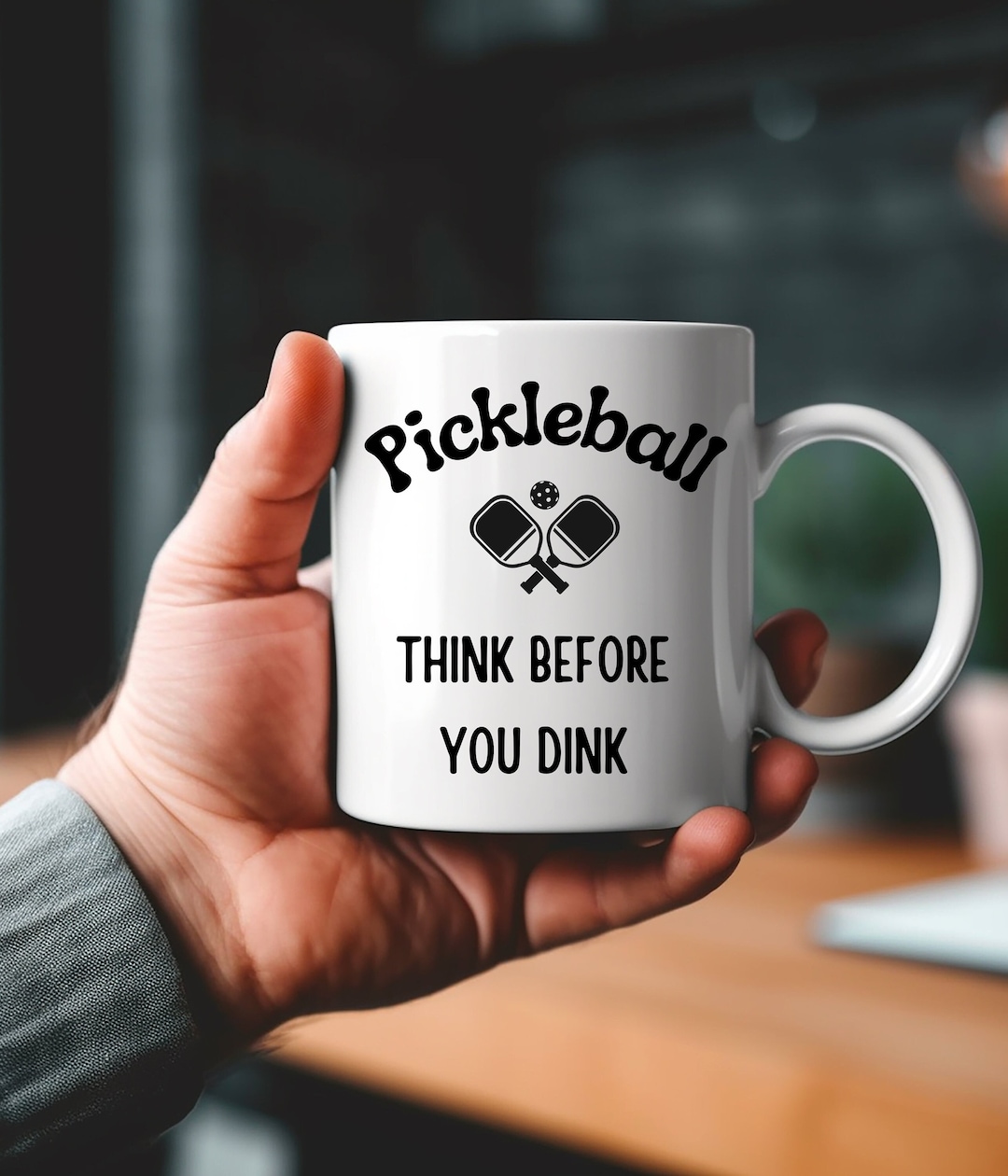 Pickleball Coffee Mug Think Before You Dink Coffee Mug Dink - Etsy