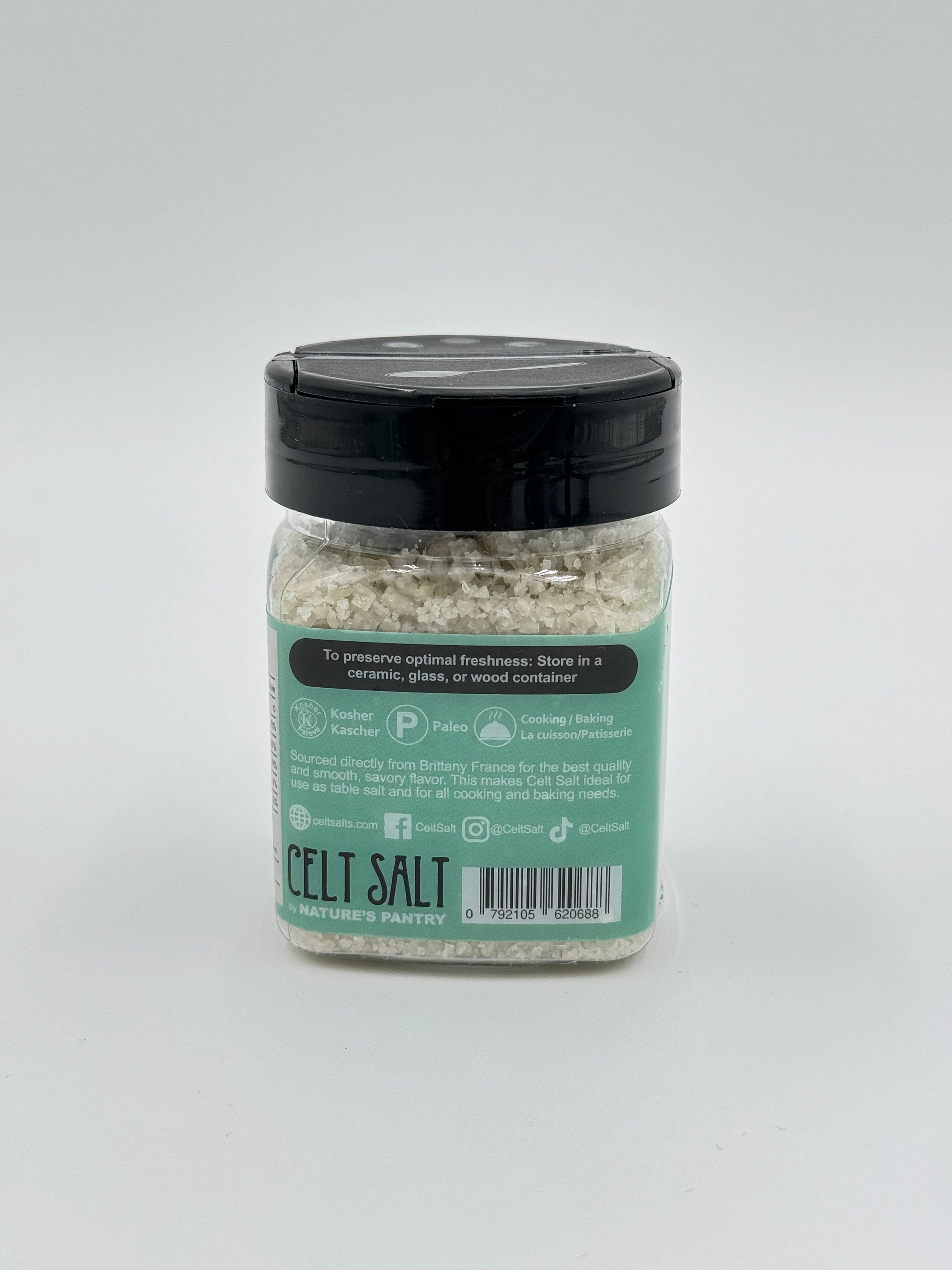 Celtic Sea Salt 8oz Coarse Light Grey Shaker, FREE SHIPPING, Organic ...