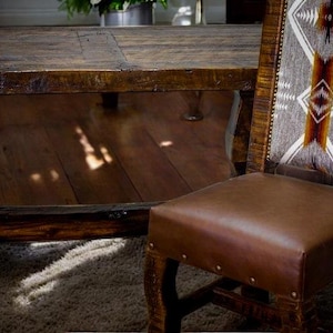 Old Fashion Premium Native Dining Table Set, Reclaimed Wood Dining ...