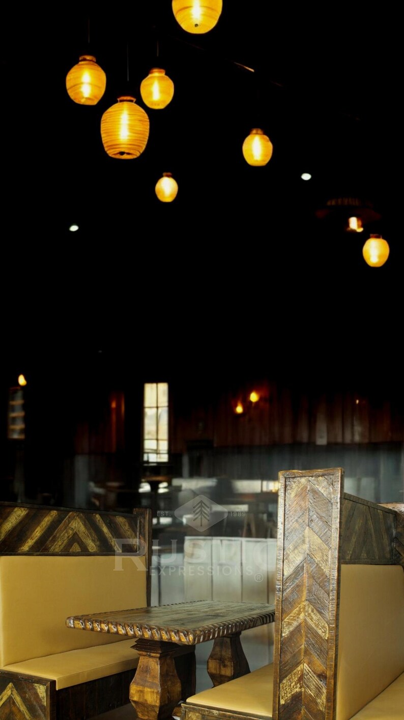 Navajo Booth, Restaurant Booth, Handmade Wooden Dining Booth for ...