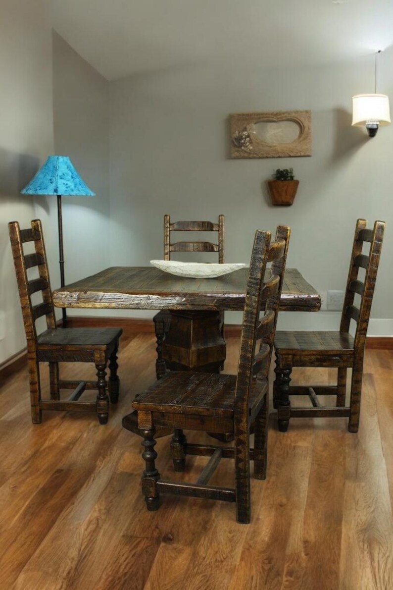 Old Fashion Square Dining Table Solid Wood, Reclaimed Wood, Custom ...