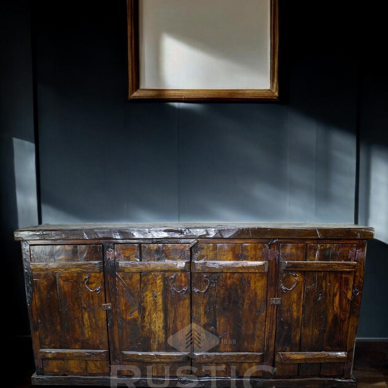 Reclaimed Wood Buffet Hutch - Etsy